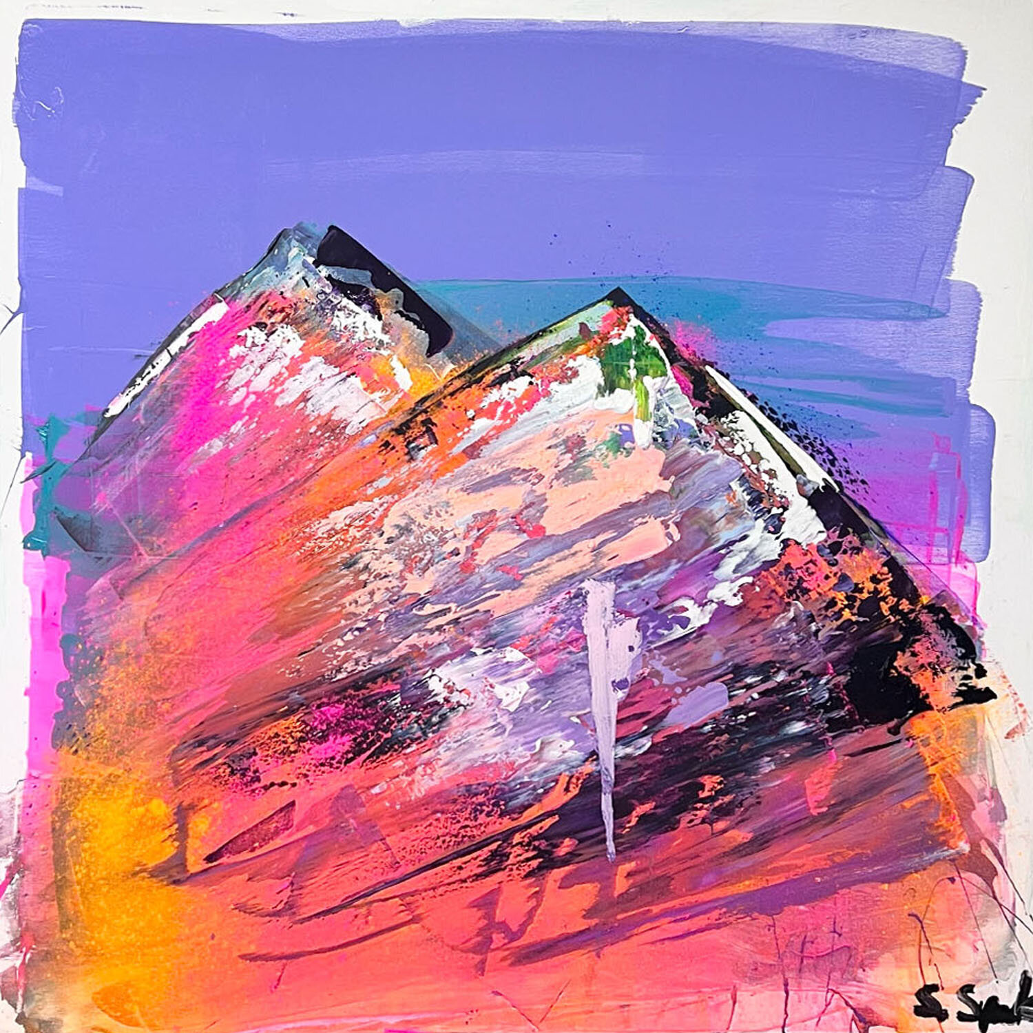 Glaube versetzt Berge by Sylwia Synak (2022) : Painting Acrylic on ...
