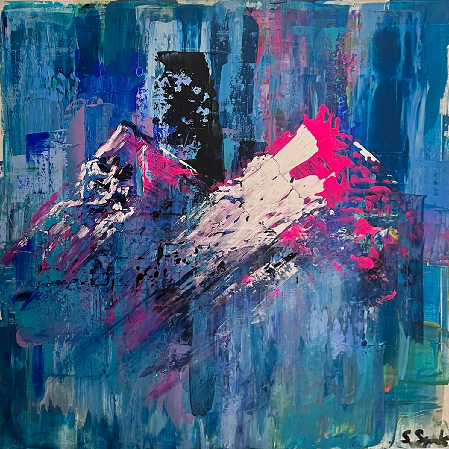 Glaube versetzt Berge by Sylwia Synak (2022) : Painting Acrylic on ...