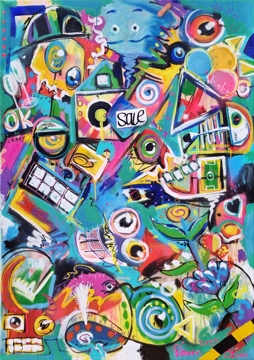 European Roadtrip von Ramon Bruin (2024): Malerei Acryl, Graffiti auf ...