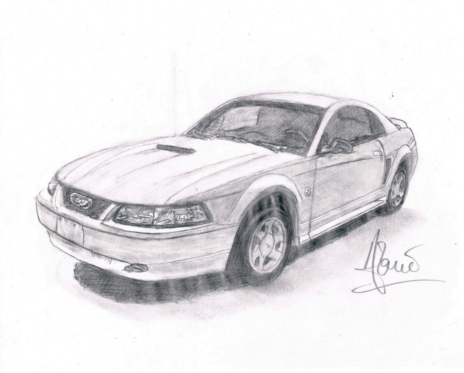 Ford Mustang Drawing