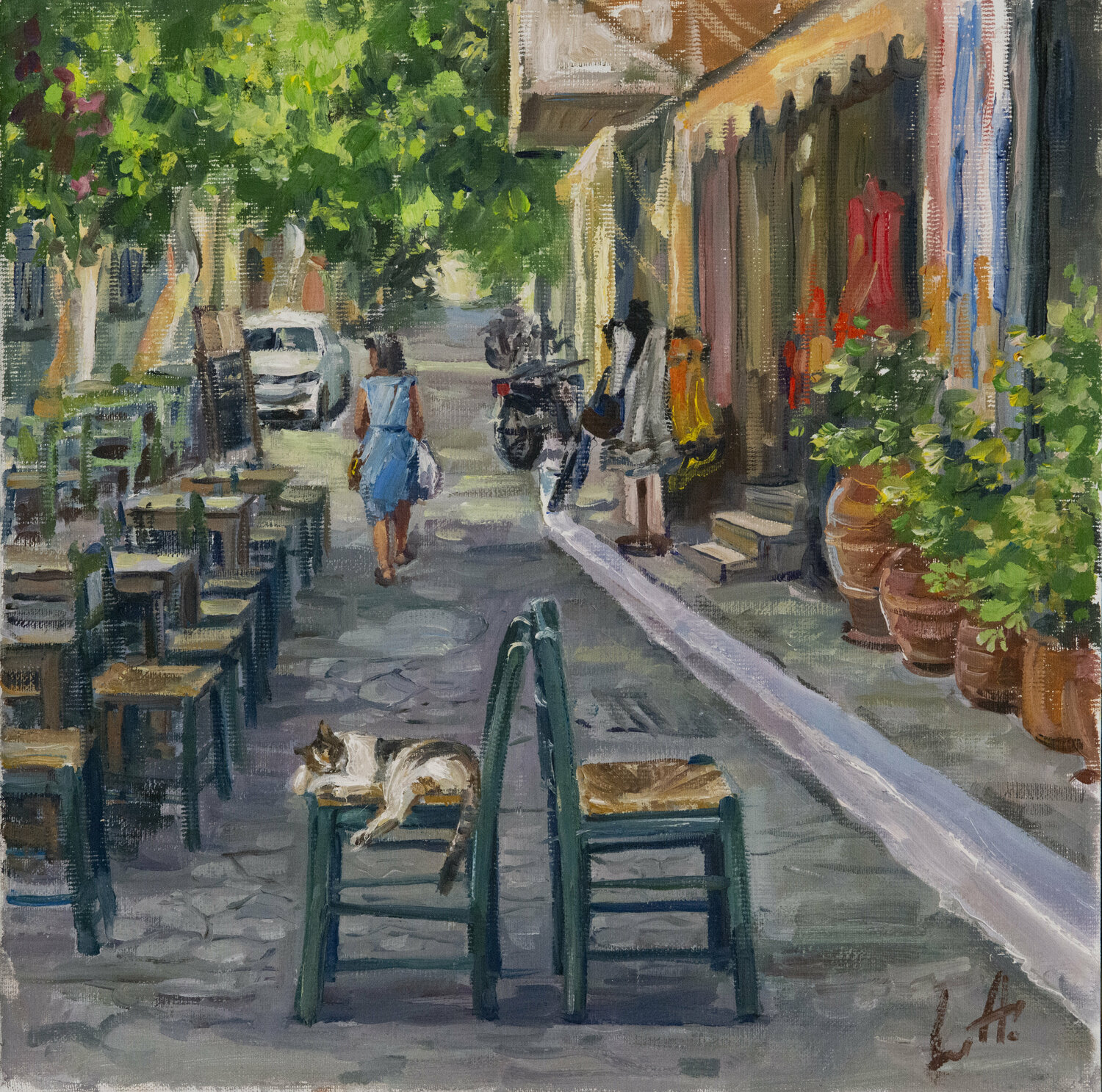 Mayor cat by Larissa Abtova (2020) : Painting Oil on Canvas - Singulart