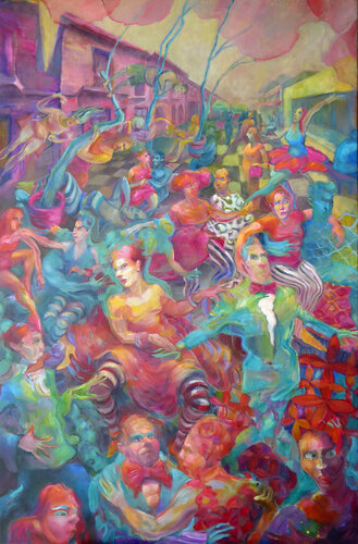 San Telmo Neighborhood by Egle Colucci (2022) : Painting Oil on Canvas ...