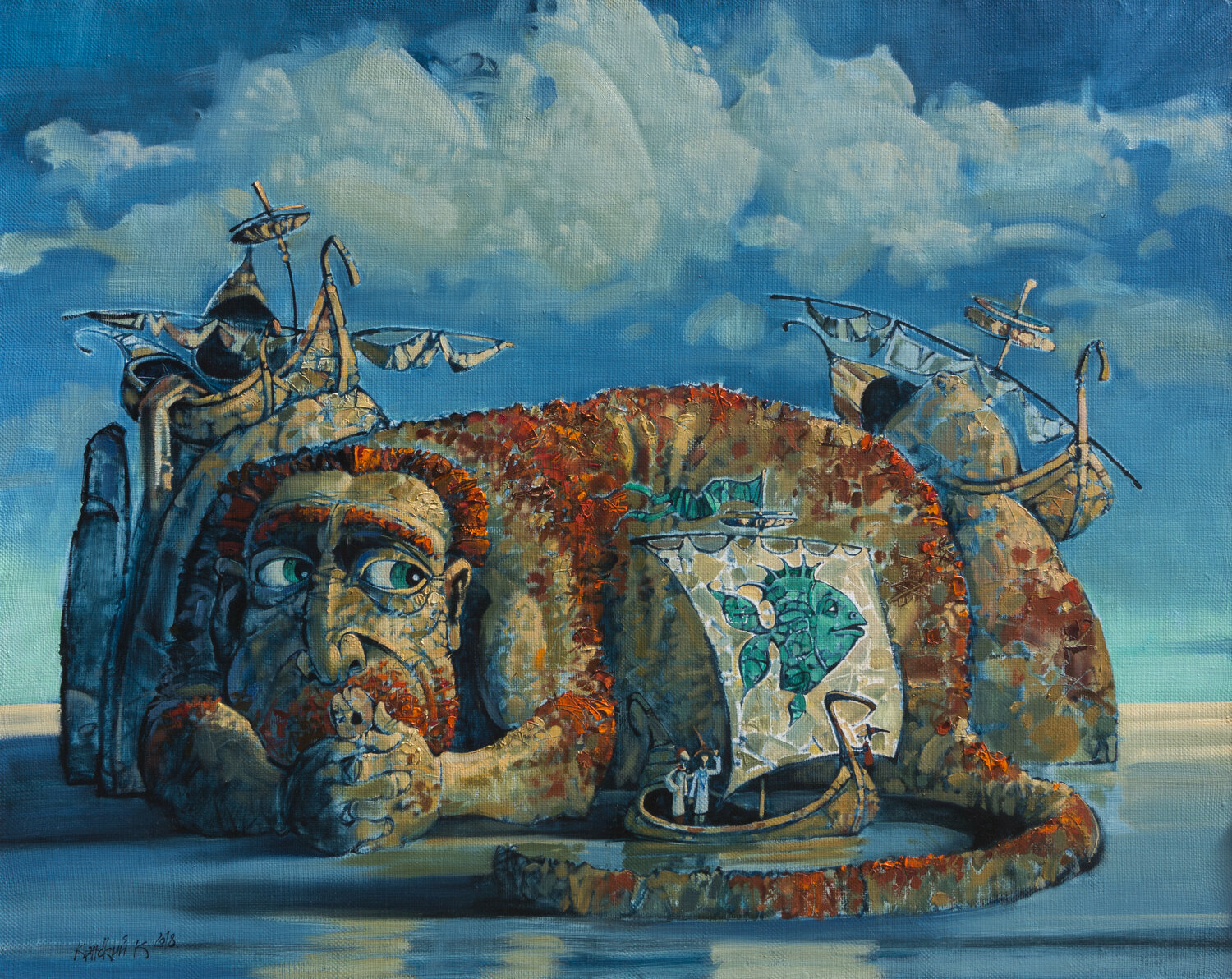 Awakened legend by Konstantin Kansky (2018) : Painting Oil on Canvas ...