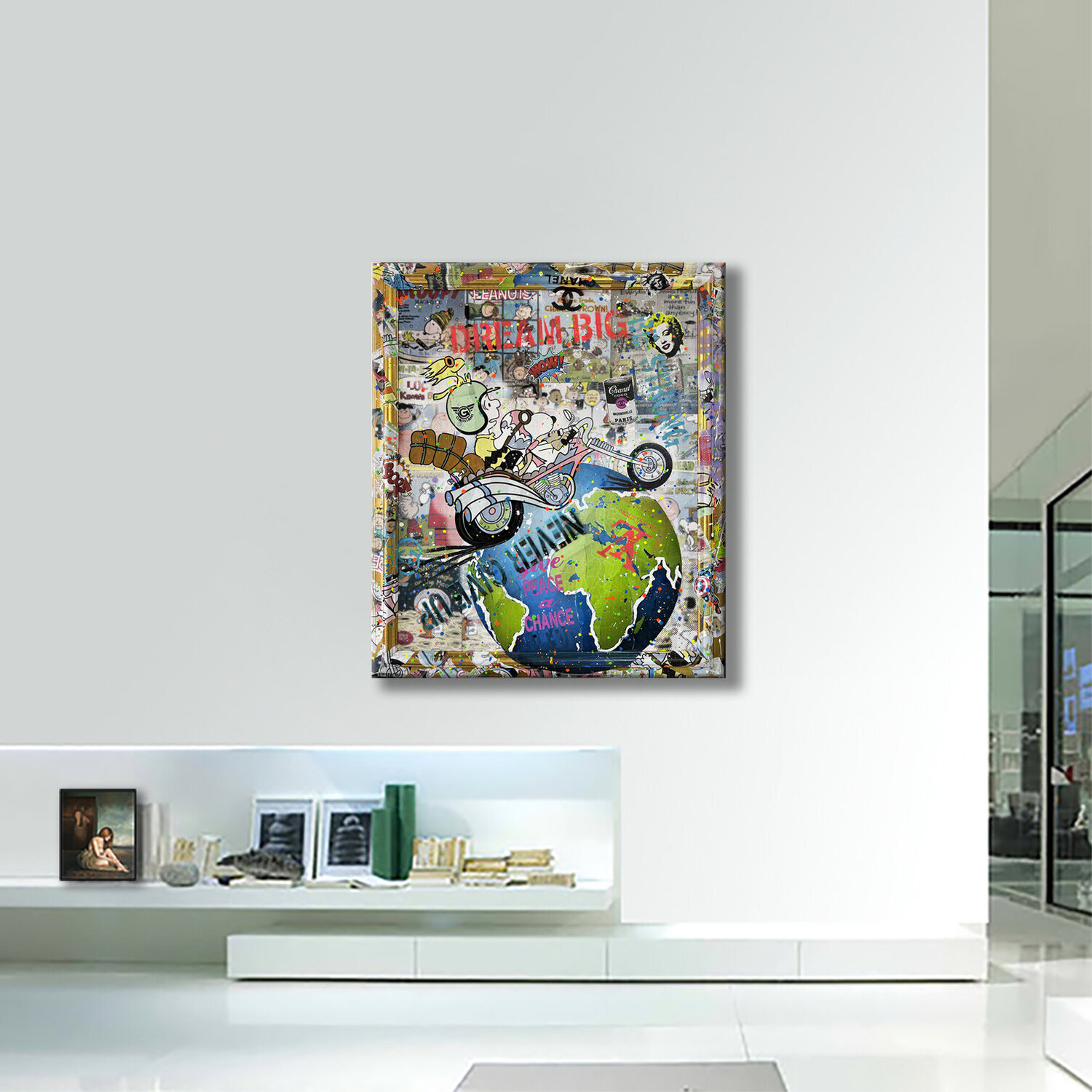 Snoopy Around the World – Original Painting on Canvas by Gardani (2023 ...
