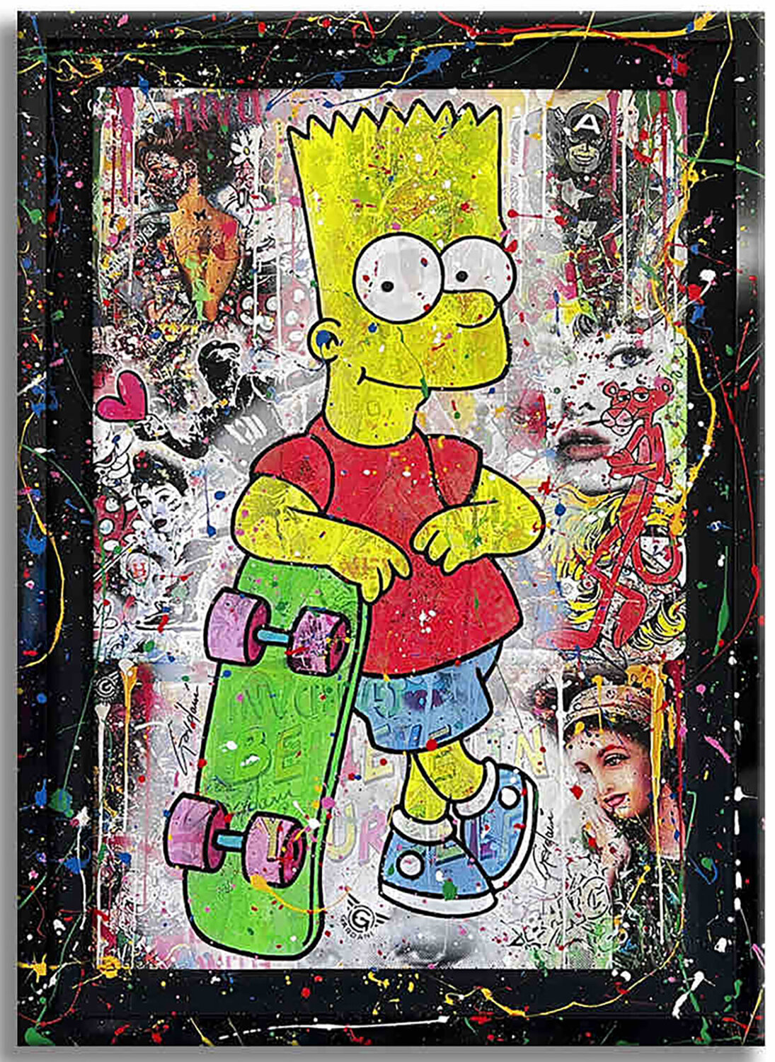 Faster Bart – Original Painting on canvas by Gardani (2022) : Painting ...
