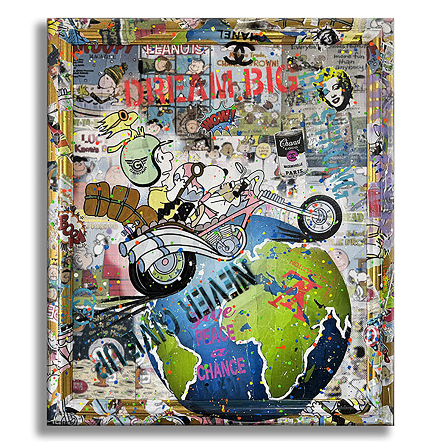 Snoopy Around the World – Original Painting on Canvas by Gardani (2023 ...