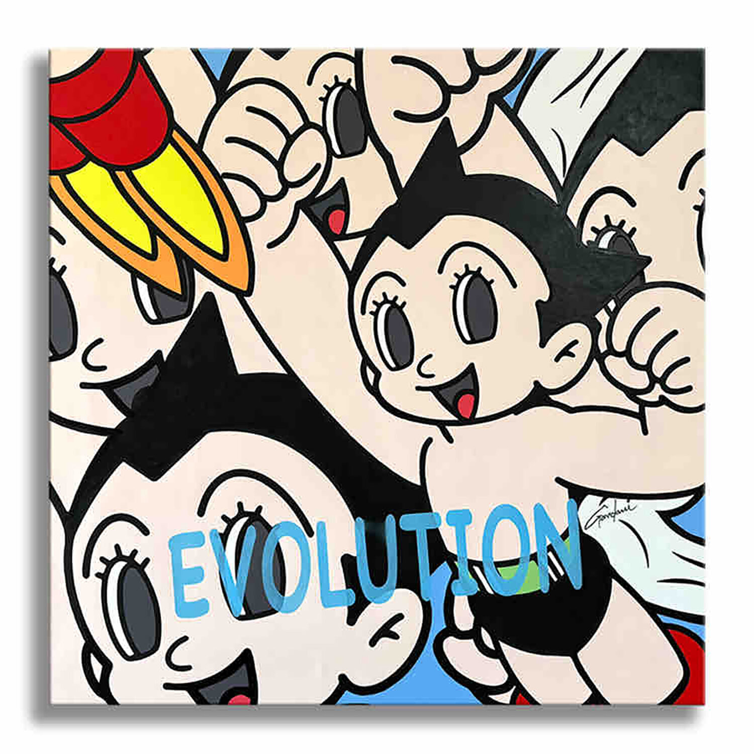 Astro Boy Evolution - Original Painting on Canvas de Gardani (2024 ...