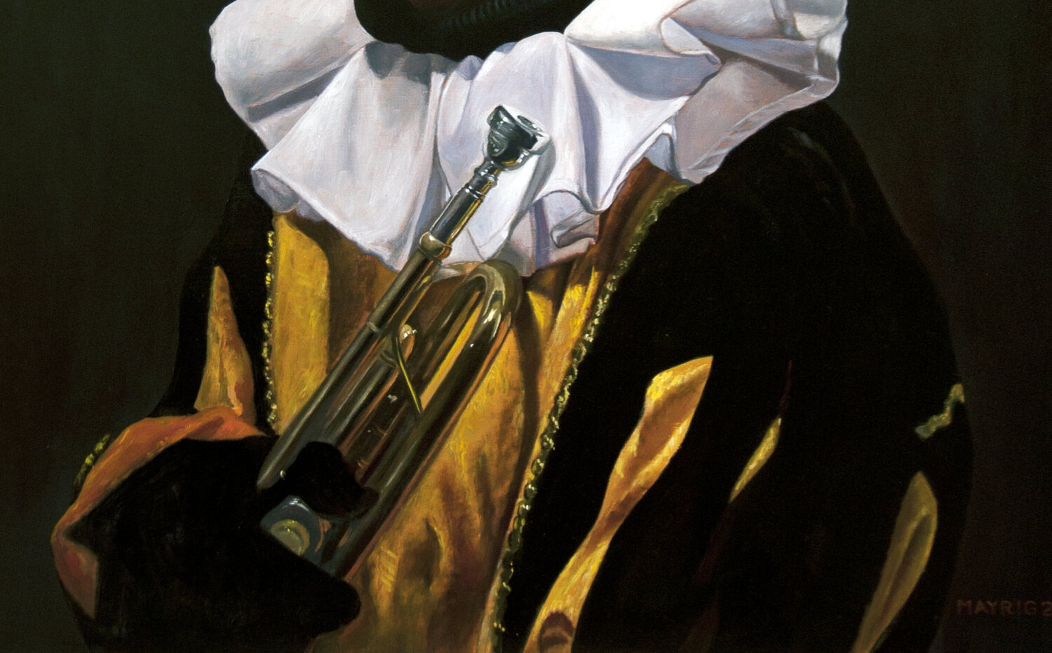 Traditional Dutch Trumpeter by Mayrig Simonjan (2023) : Painting Oil on ...