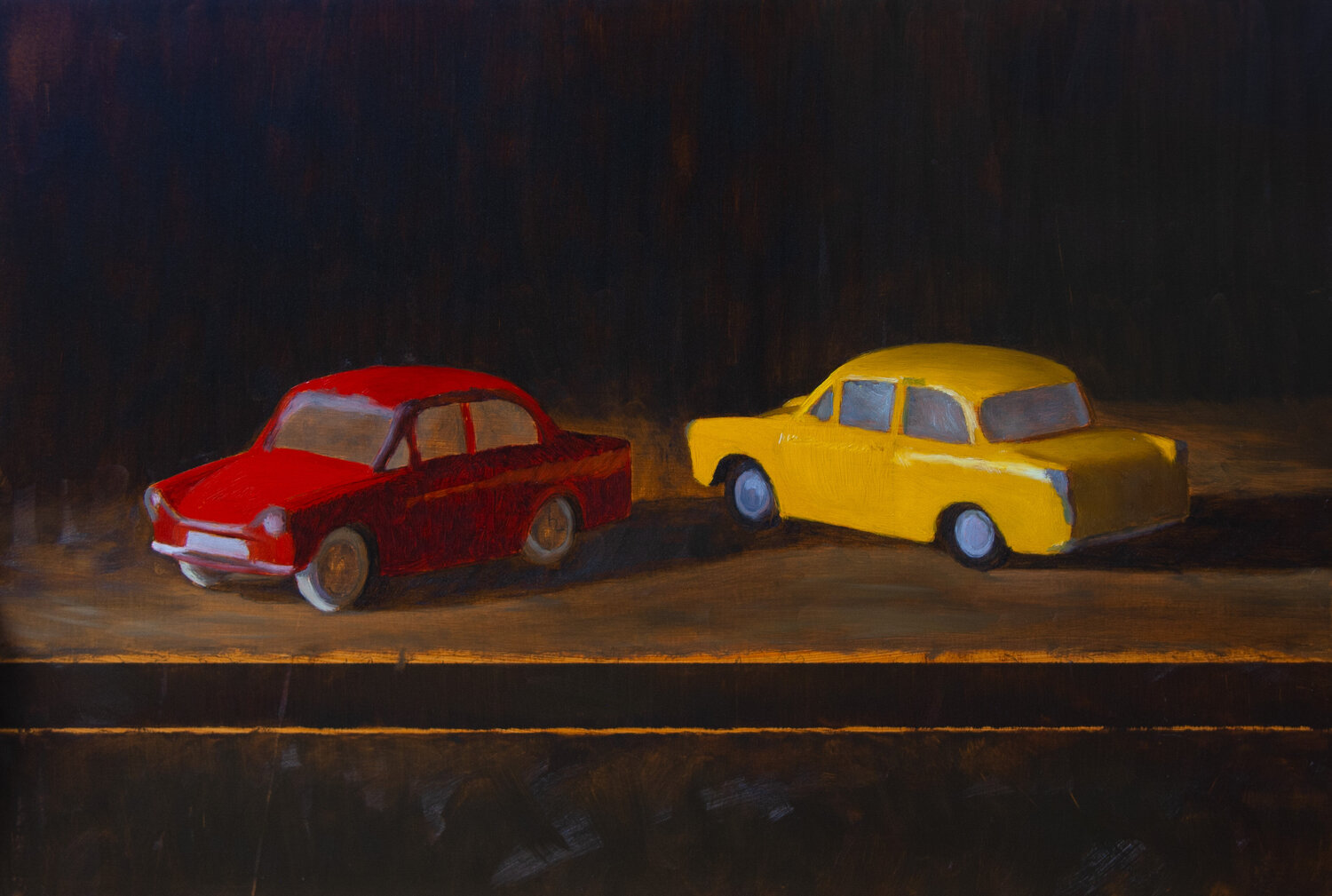 Driving back in time de Mayrig Simonjan (2024) : Peinture Huile sur ...