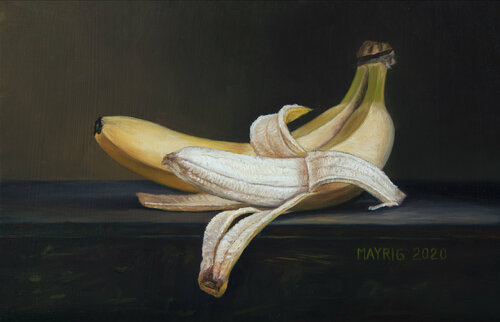 Still life with mandarins by Mayrig Simonjan (2020) : Painting Oil on ...