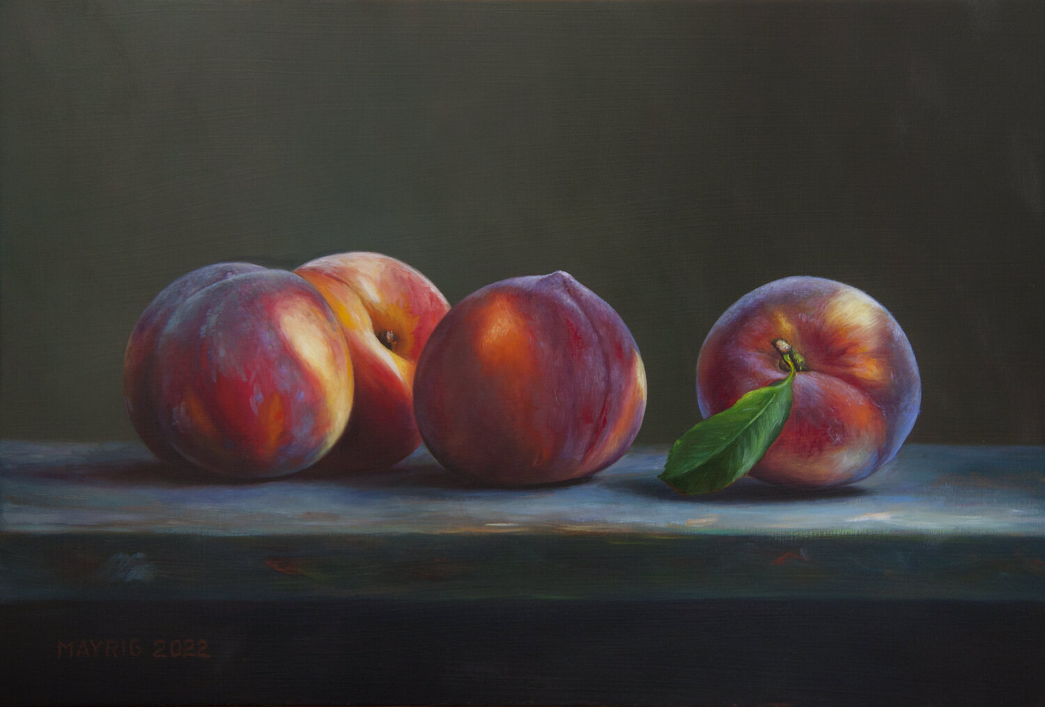 Peachy Surprise by Mayrig Simonjan (2022) : Painting Oil on Wood ...