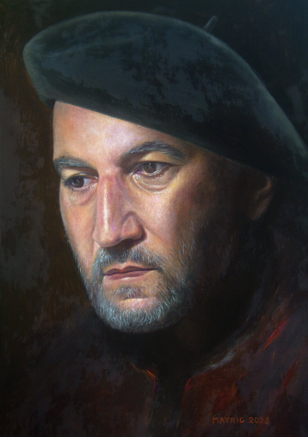 Painter by Mayrig Simonjan (2023) : Painting Oil on Wood - Singulart