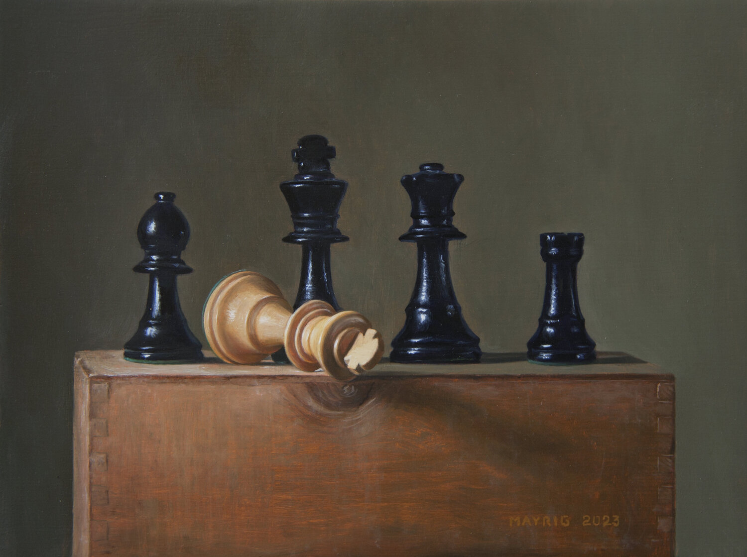 All lost? by Mayrig Simonjan (2023) : Painting Oil on Wood - Singulart