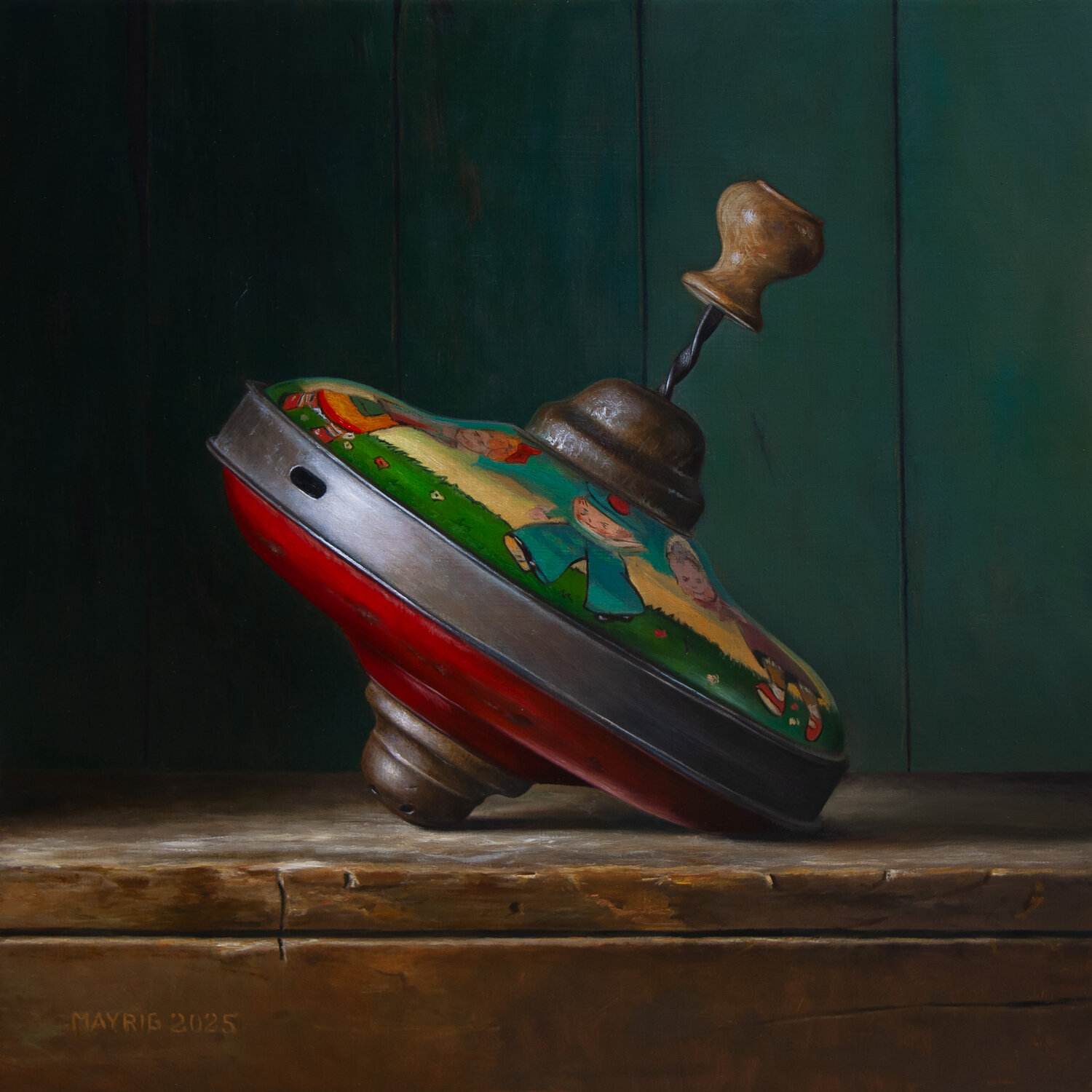 Turn, turn, turn by Mayrig Simonjan (2025) : Painting Oil on Wood ...