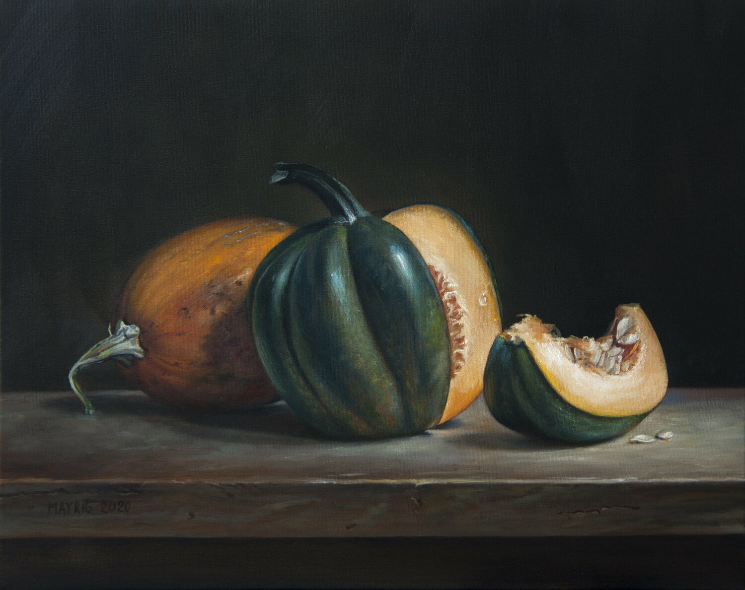 Pumpkin lovers by Mayrig Simonjan (2020) : Painting Oil on Linen ...