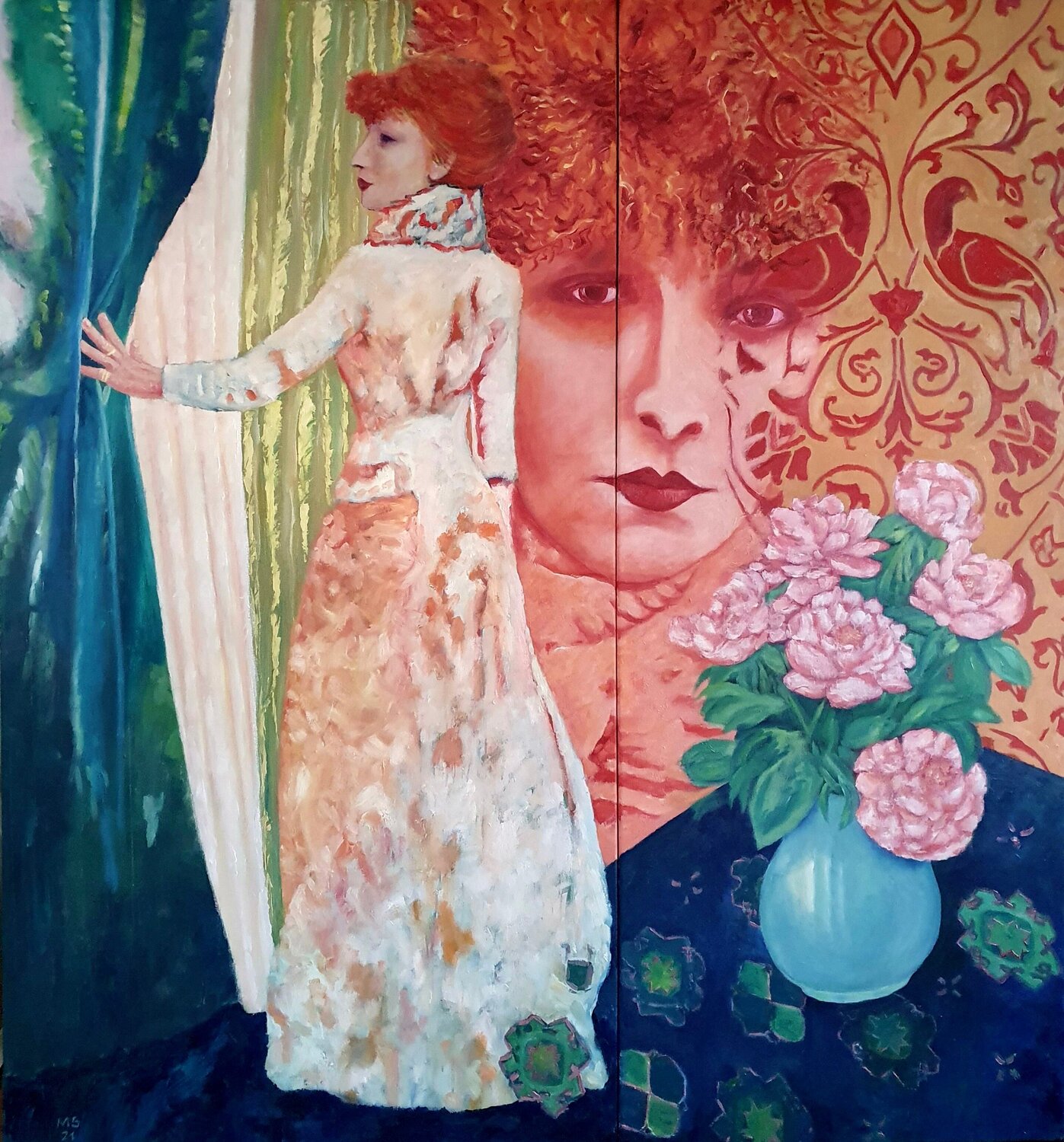 Hommage an Sarah Bernardt by Margarete Stern (2021) : Painting Oil on ...