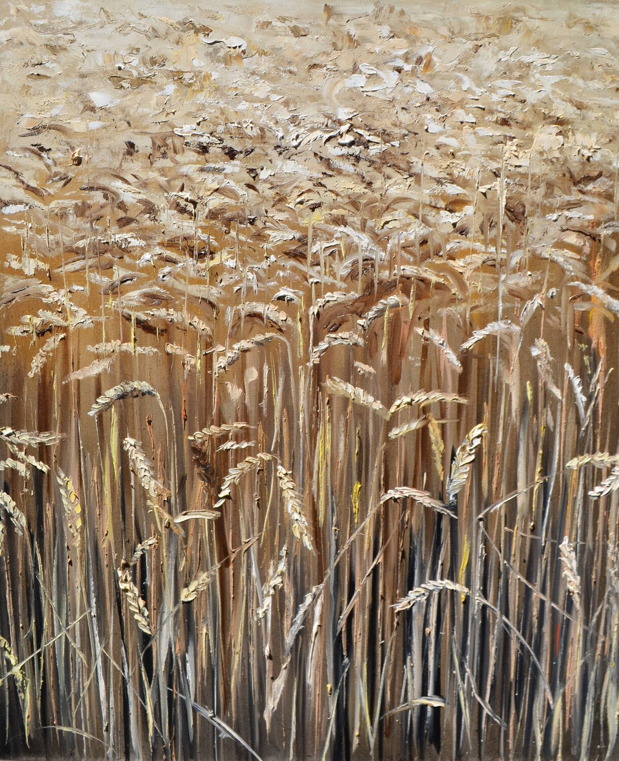 Golden Wheat de Valeria Radzievska (2025): Pintura Óleo en Lienzo ...
