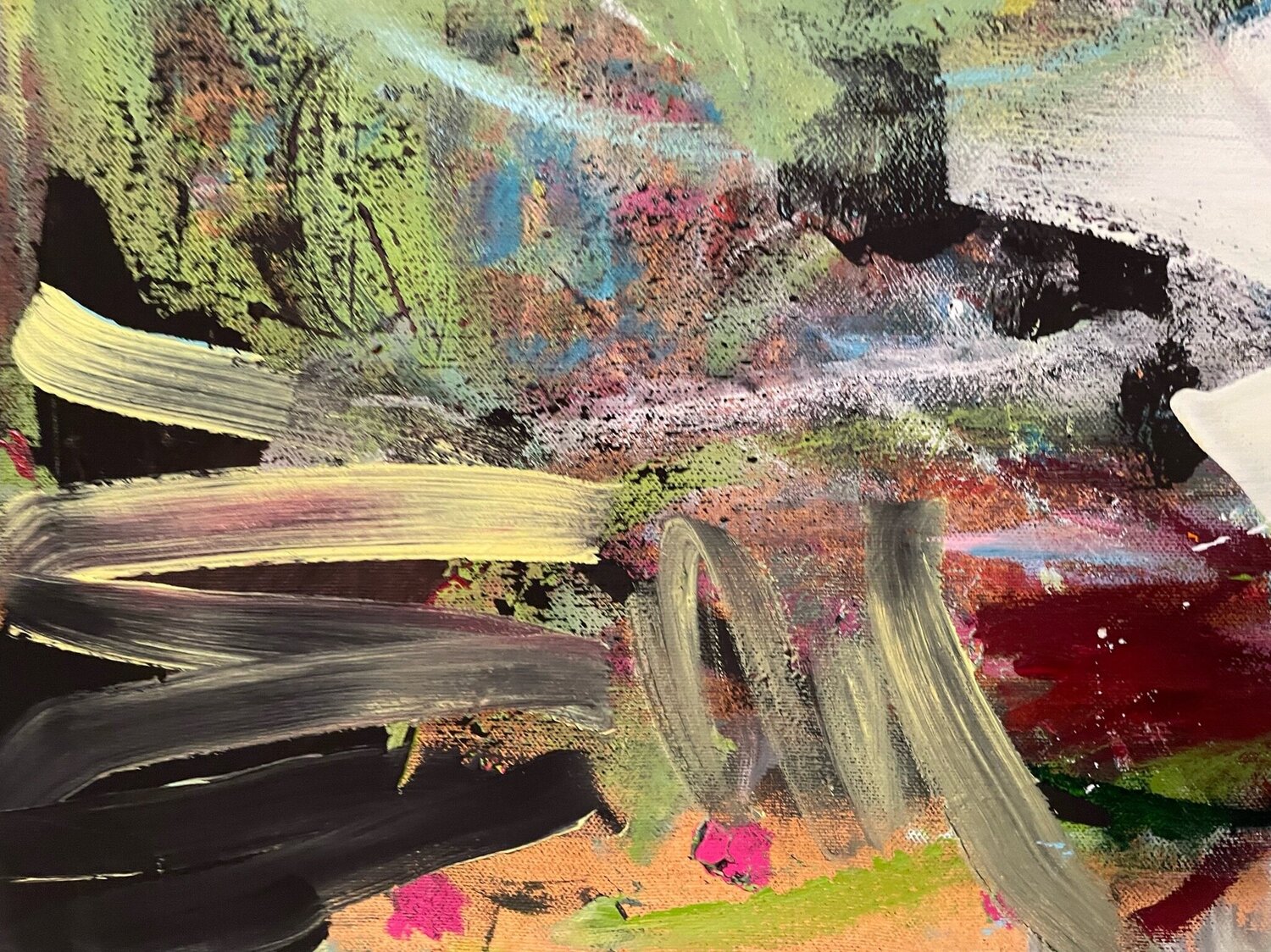 Pond in the Wroclaw Botanical Garden by Christel Haag (2023) : Painting ...