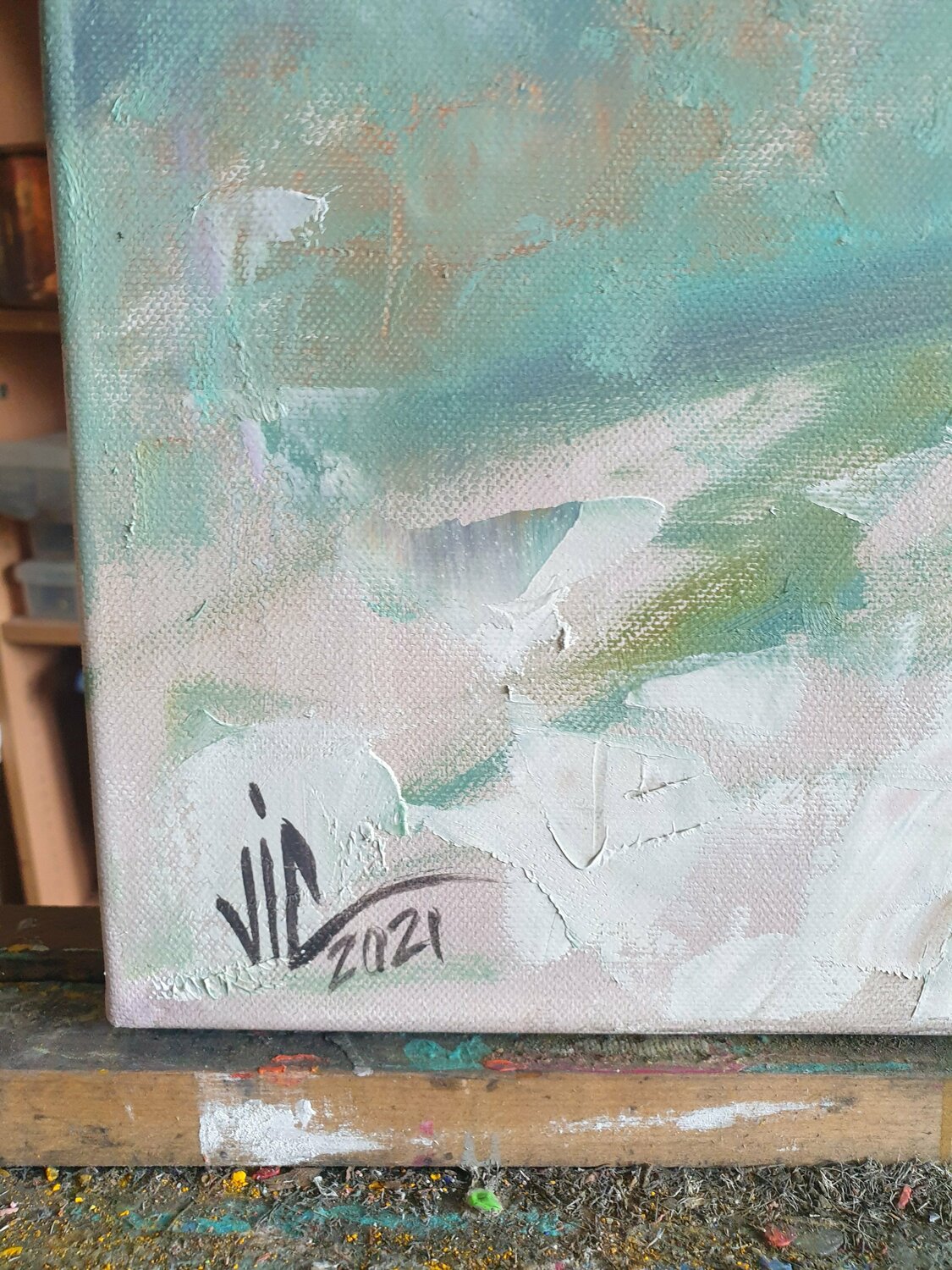 Lilac flowers in a vase by Vali Irina Ciobanu (2021) : Painting Oil on ...