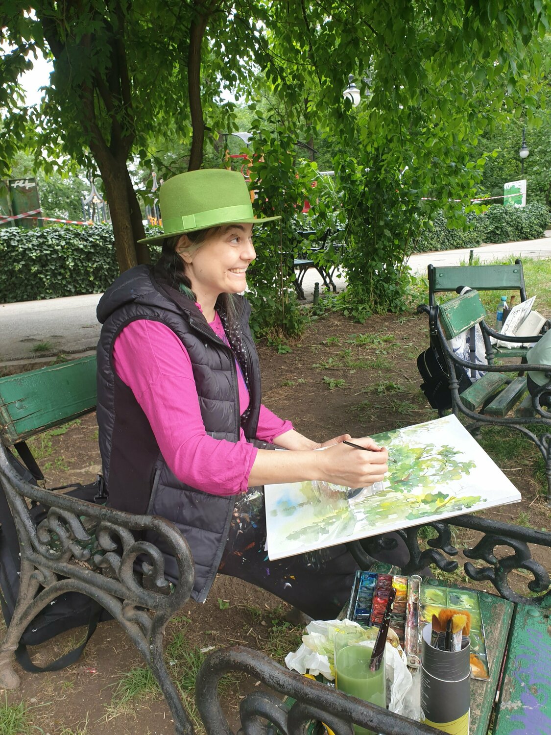 Bridge in the parc Cismigiu by Vali Irina Ciobanu (2020) : Work on ...