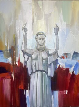 Goodwill gesture by Alena Kruchkova (2023) : Painting Oil, Pigments on ...