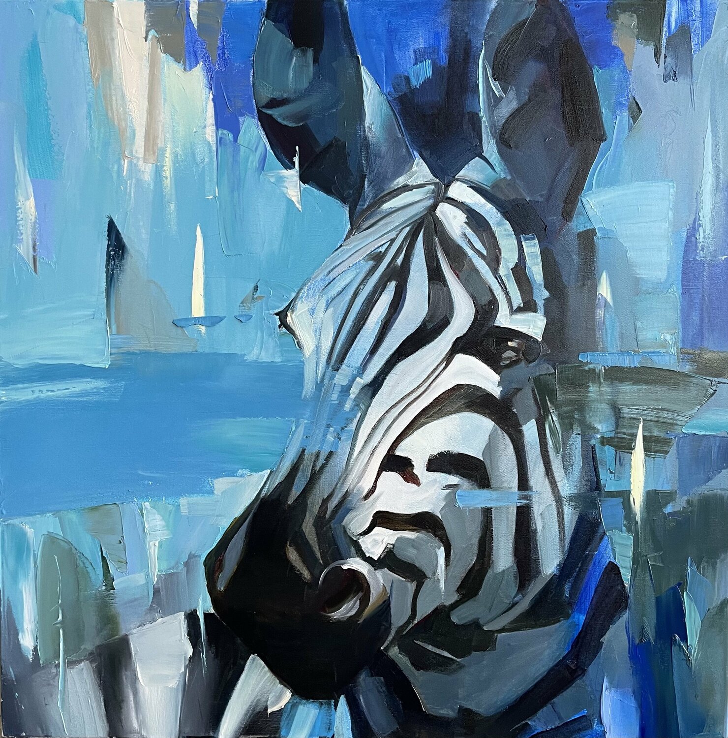 Vanilla Sky de Alena Kruchkova (2021): Pintura Óleo en Lienzo - SINGULART