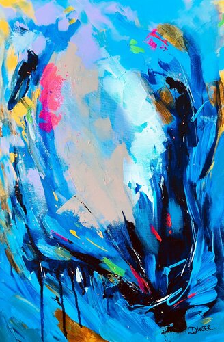 Color Palette VI von Diana Linsse (2022): Malerei Acryl, Tusche auf ...