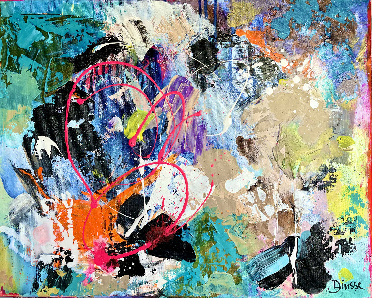 Color Palette VI von Diana Linsse (2022): Malerei Acryl, Tusche auf ...