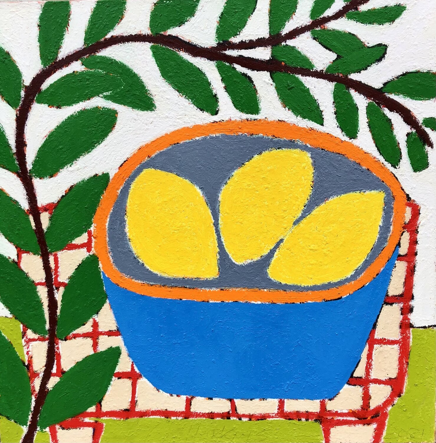 Thé Lemon bowl by Gordon HOPKINS (2022) : Painting Acrylic, Oil on ...