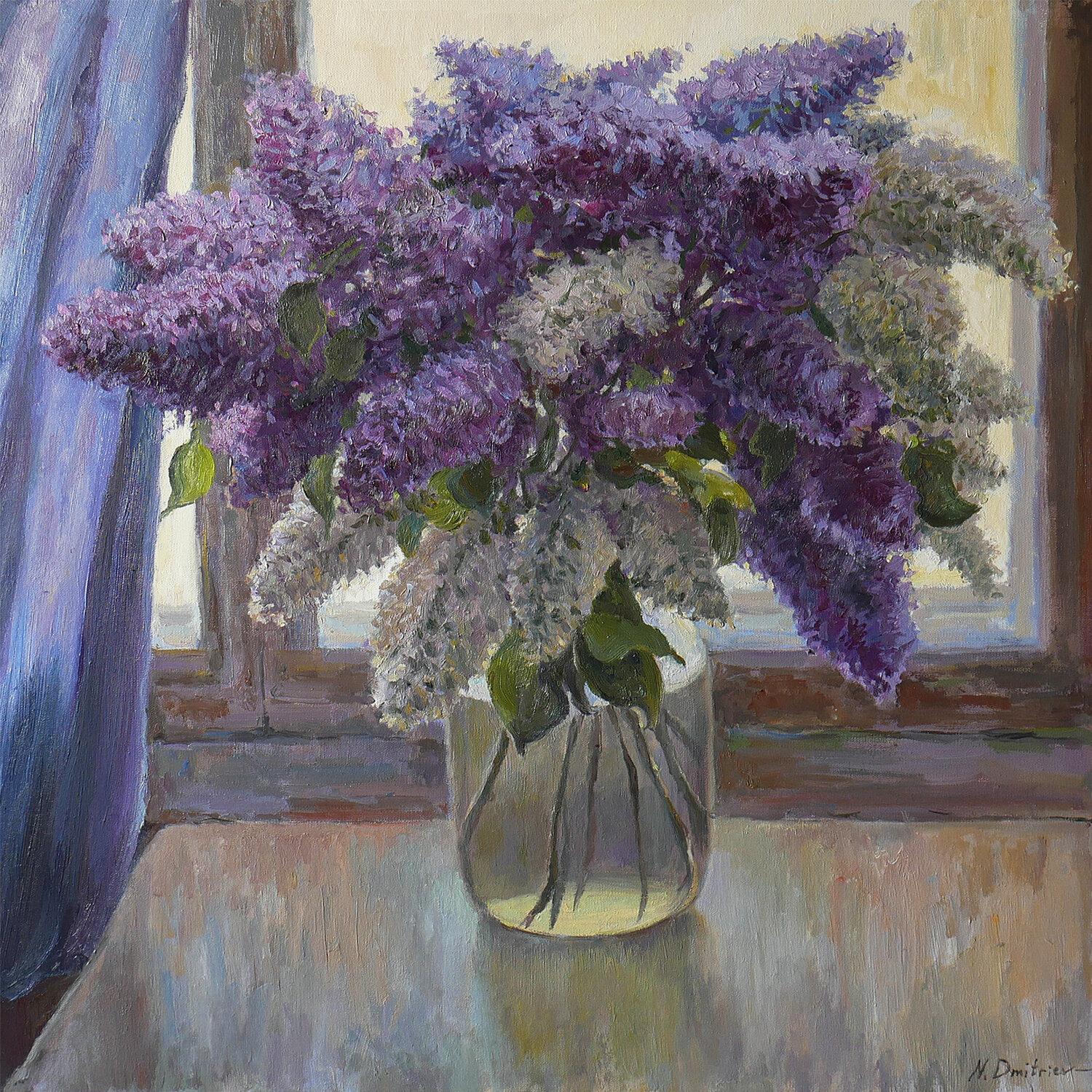 Purple Lilacs Painting