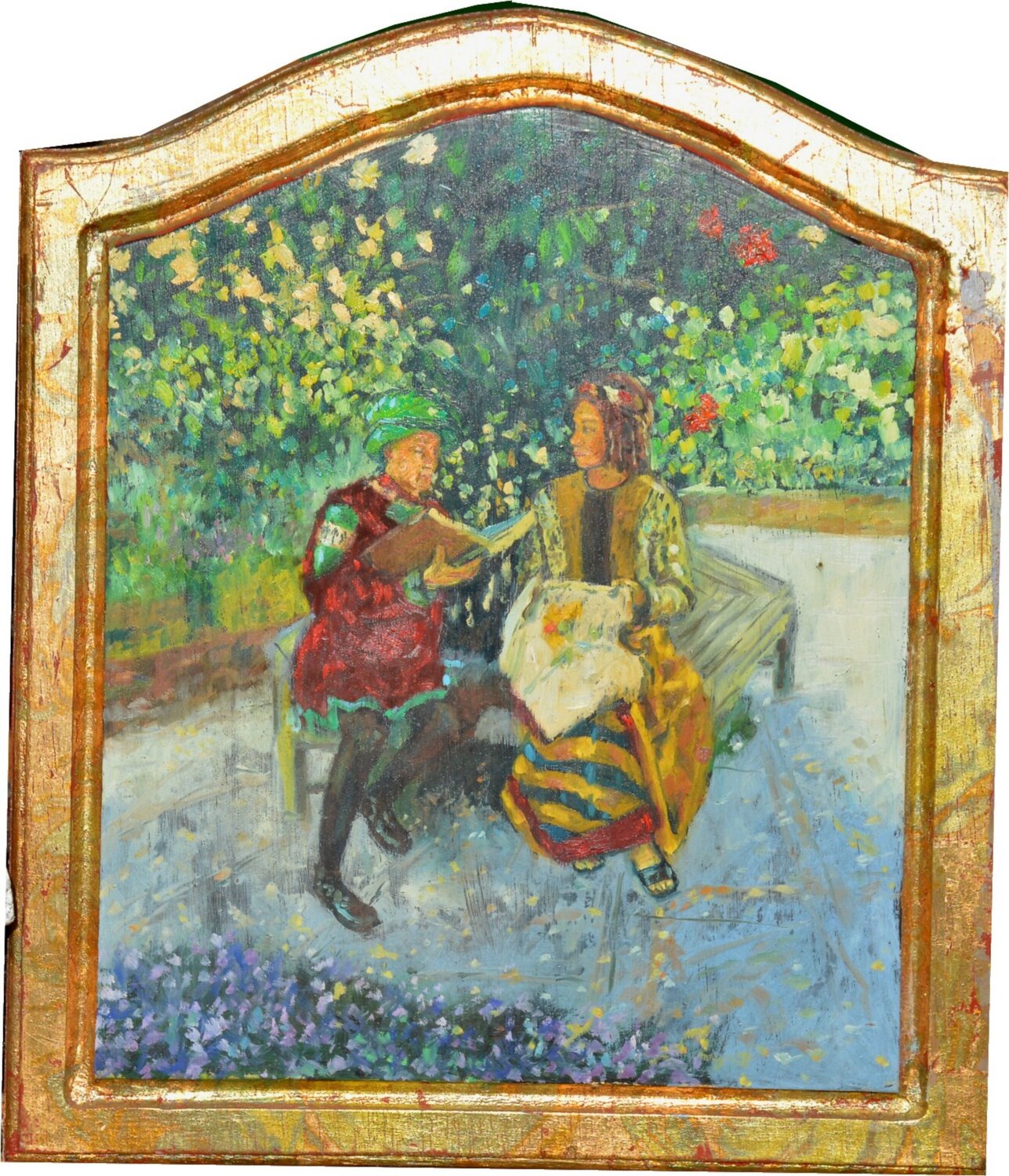 Medieval Triptych by Peter Wood (2018) : Painting Oil, Gilding on Wood ...