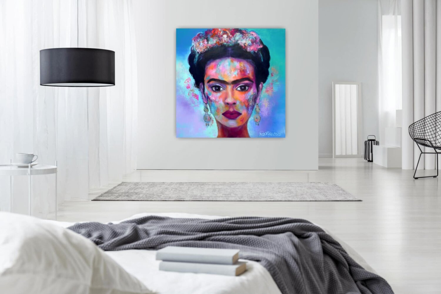 Frida 03 by Manuela Rathje (2025) : Painting Acrylic, Charcoal on Canvas - Singulart
