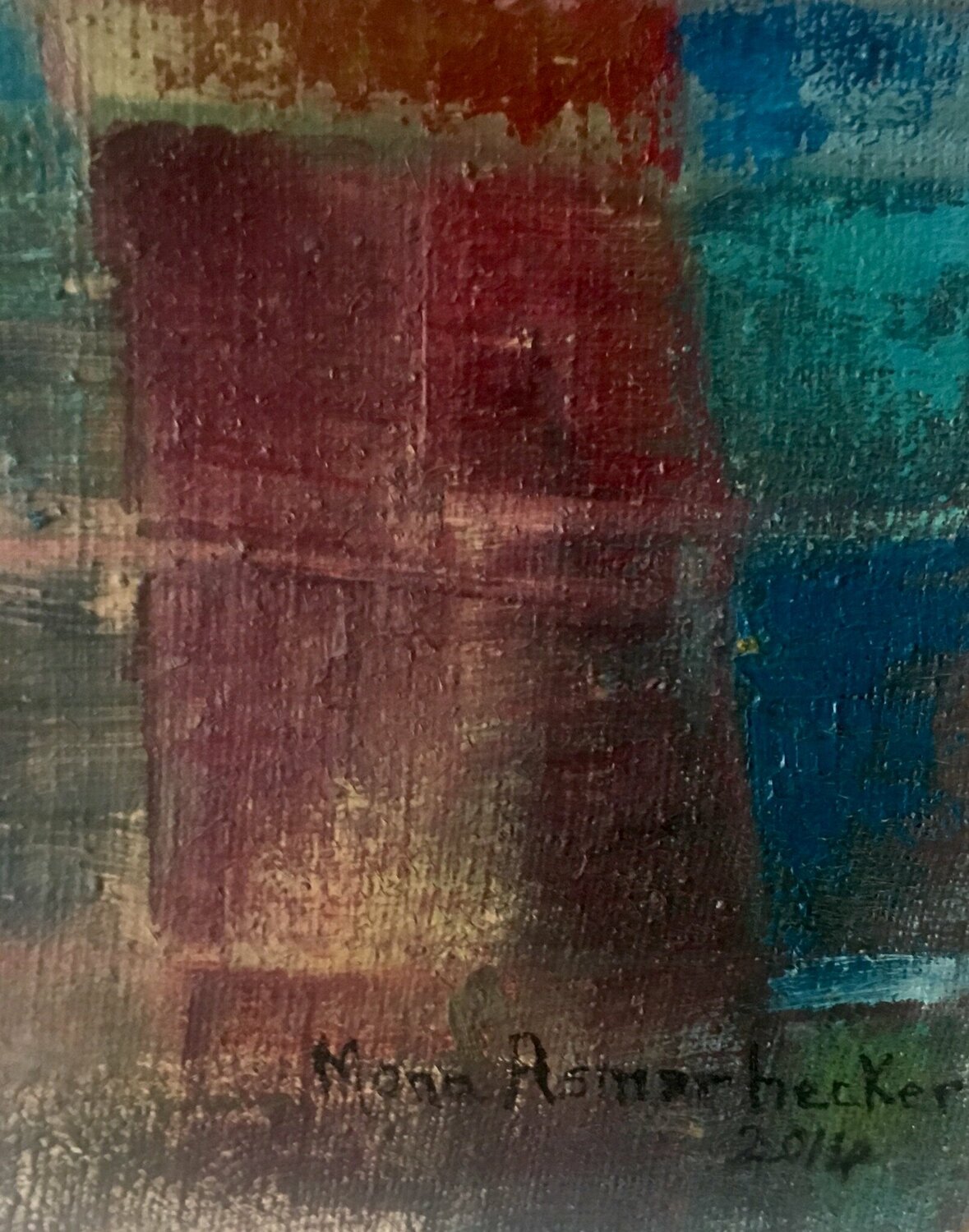 Babylon Ishtar wall von Mona Asmar Hecker (2014): Malerei Öl auf ...