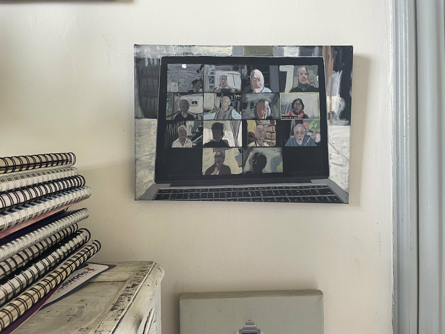 Zoom Art Class by Rick Matear (2020) : Painting Acrylic on Linen ...