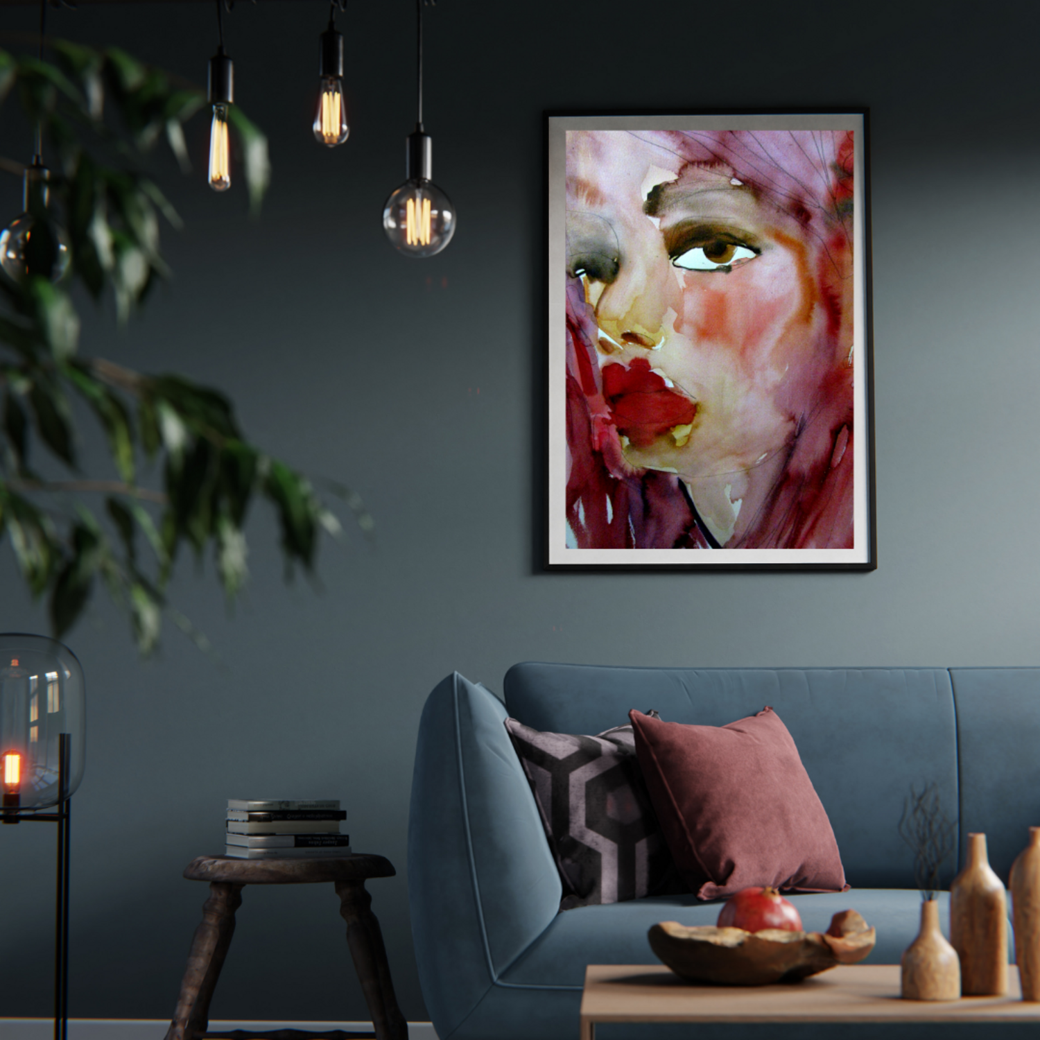 Pantone 3517 C by Winibey Lopez (2021) : Work on Paper Acrylic on Paper ...