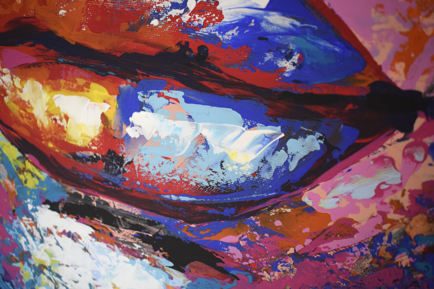 Original 105 face portrait von Eugen Dick (2023): Malerei Acryl auf Leinwand - Singulart