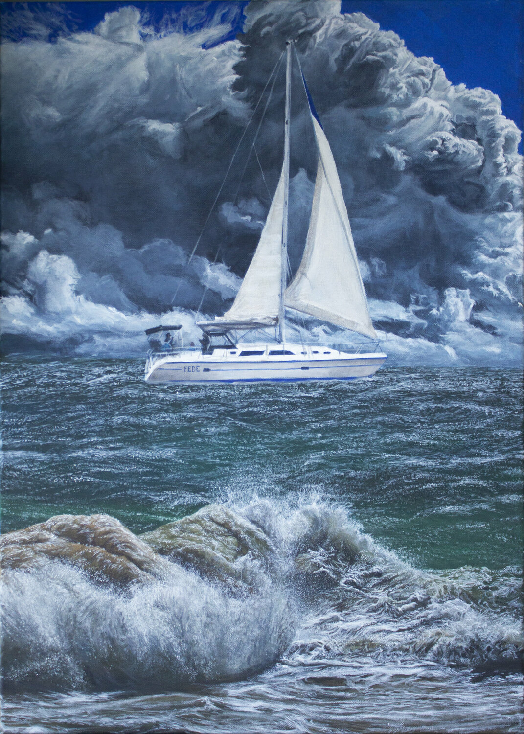 Fede (faith) by Lorenzo Sperzaga (2021) : Painting Acrylic on Canvas ...