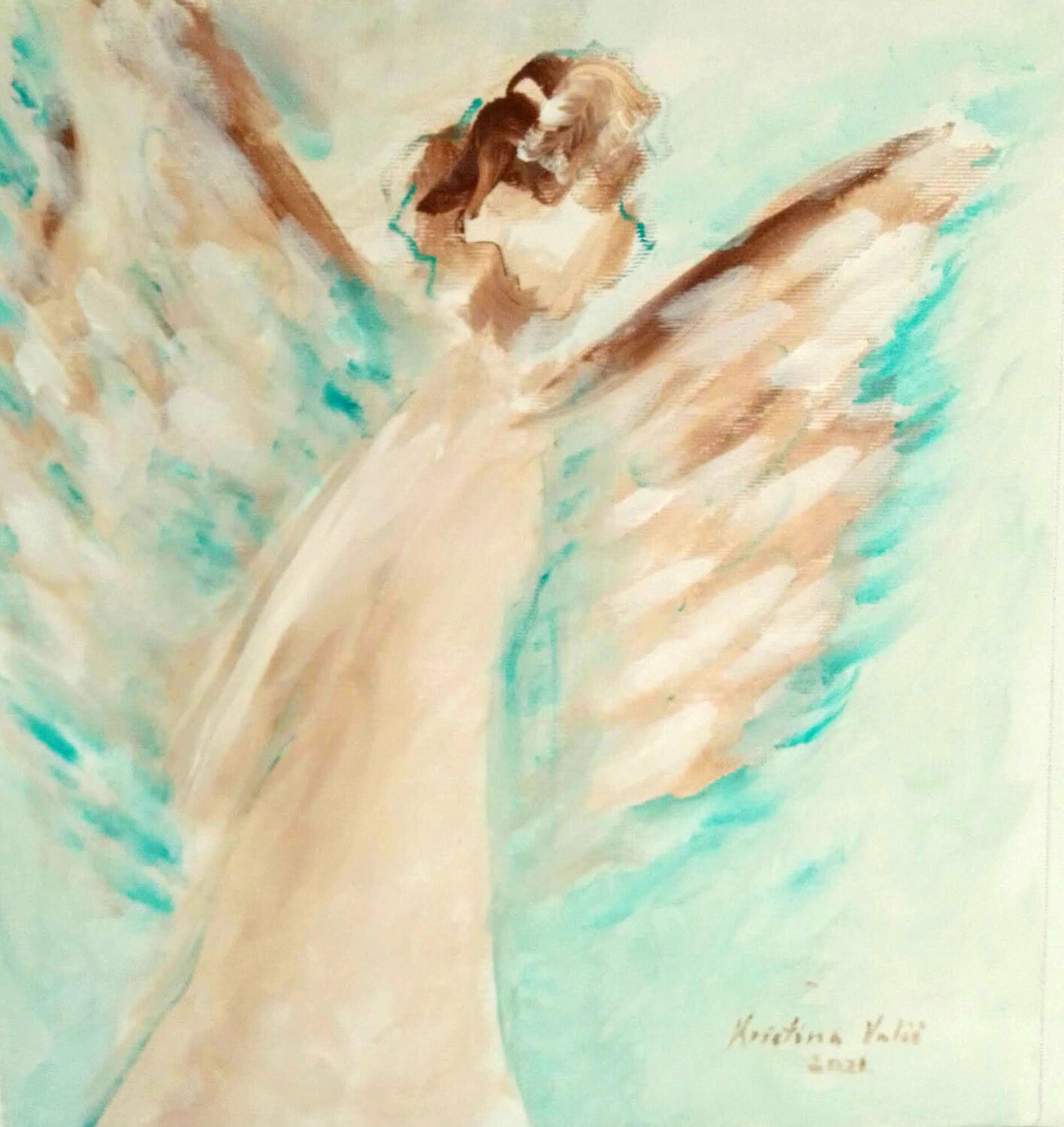 Angel by Kristina Valic (2020) : Painting Acrylic on Canvas - Singulart