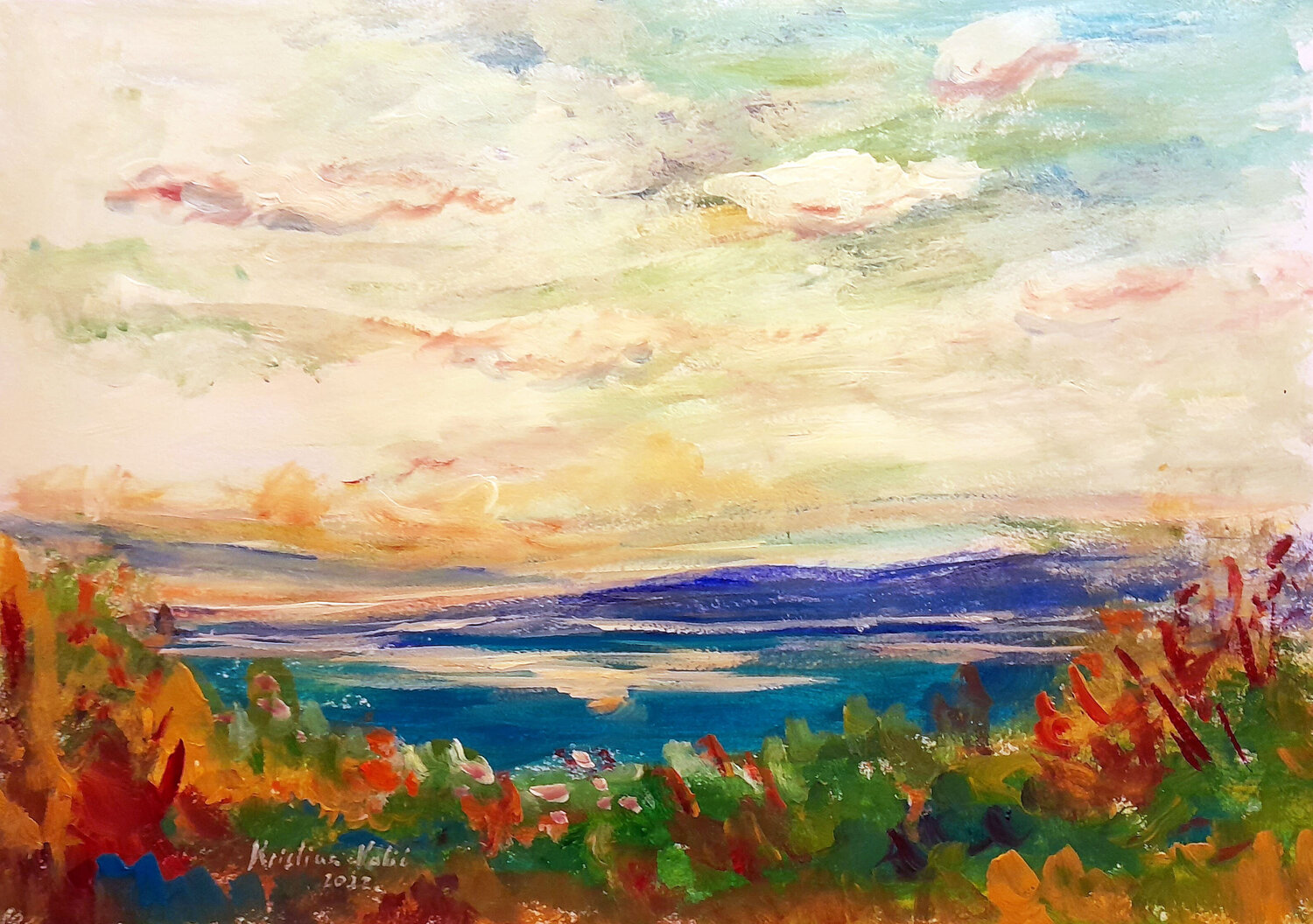 Landscape by Kristina Valic (2022) : Print Giclée print on Paper ...