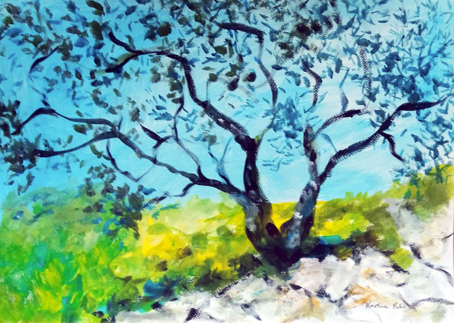 Landscape by Kristina Valic (2022) : Print Giclée print on Paper ...