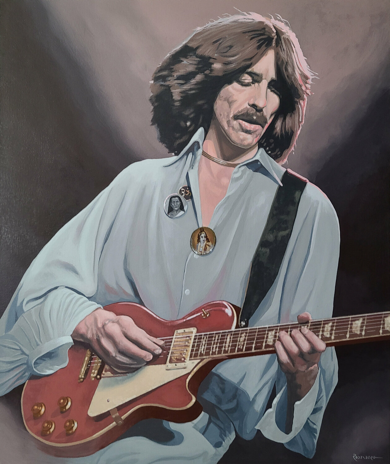 George Harrison by Jeff Rodenberg (2021) : Painting Acrylic on Canvas ...
