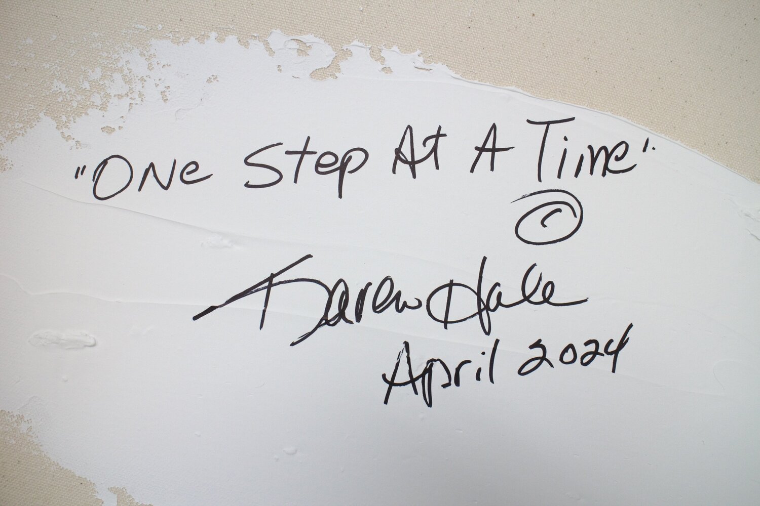 One Step At A Time by Karen Hale (2023) : Painting Acrylic on Canvas ...