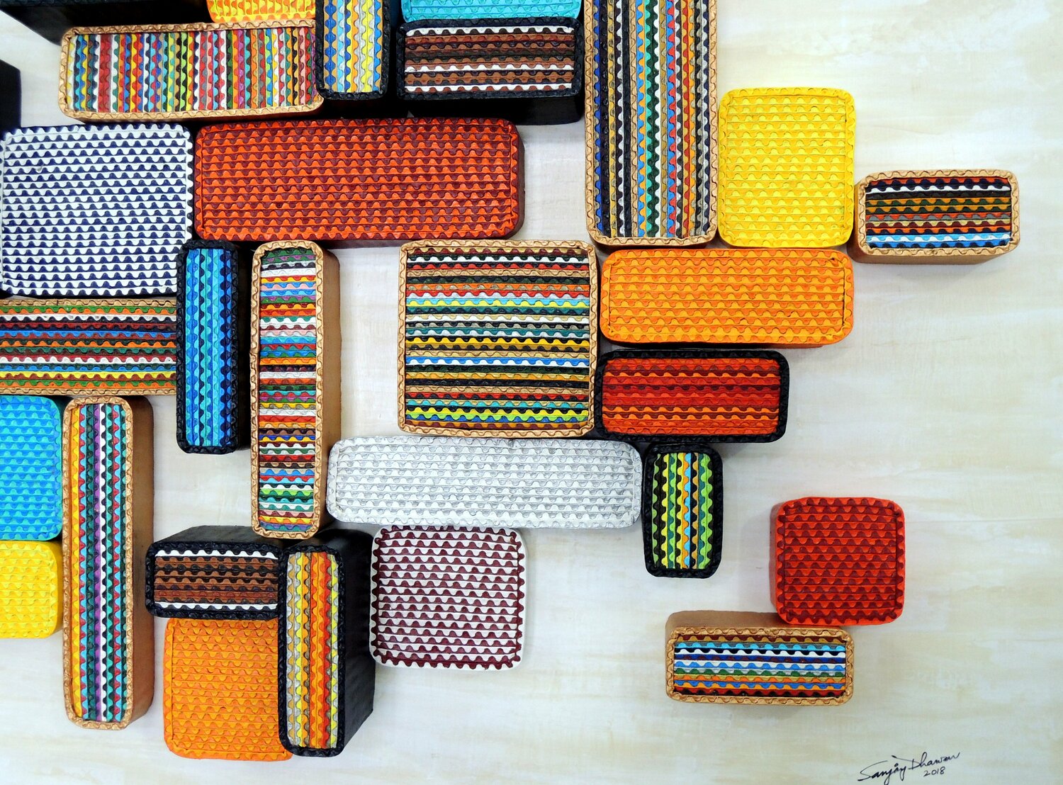 Metropolis II by Sanjay Dhawan (2018) : Sculpture Acrylic, Wood - Singulart