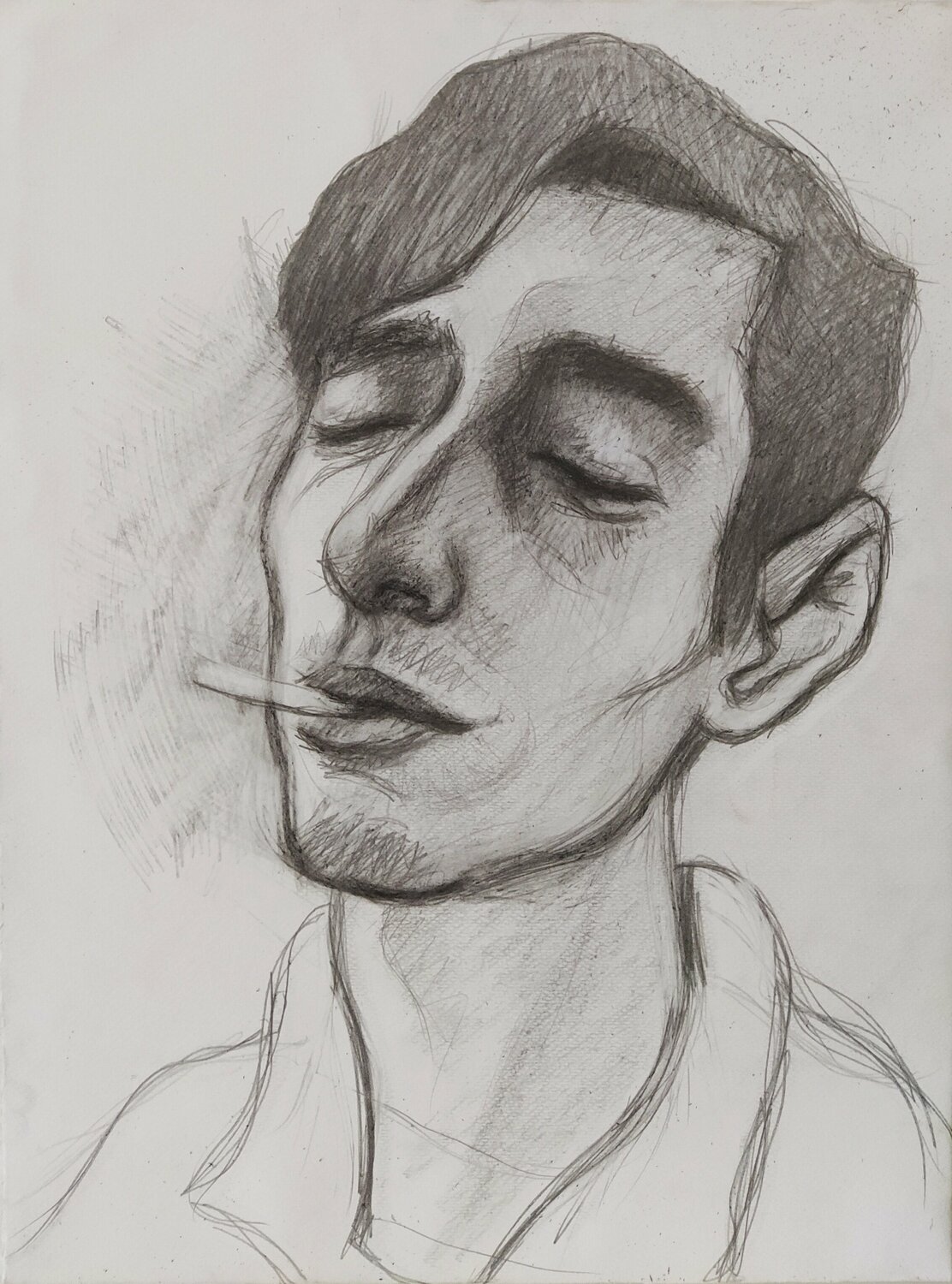 Man Smoking Sketch