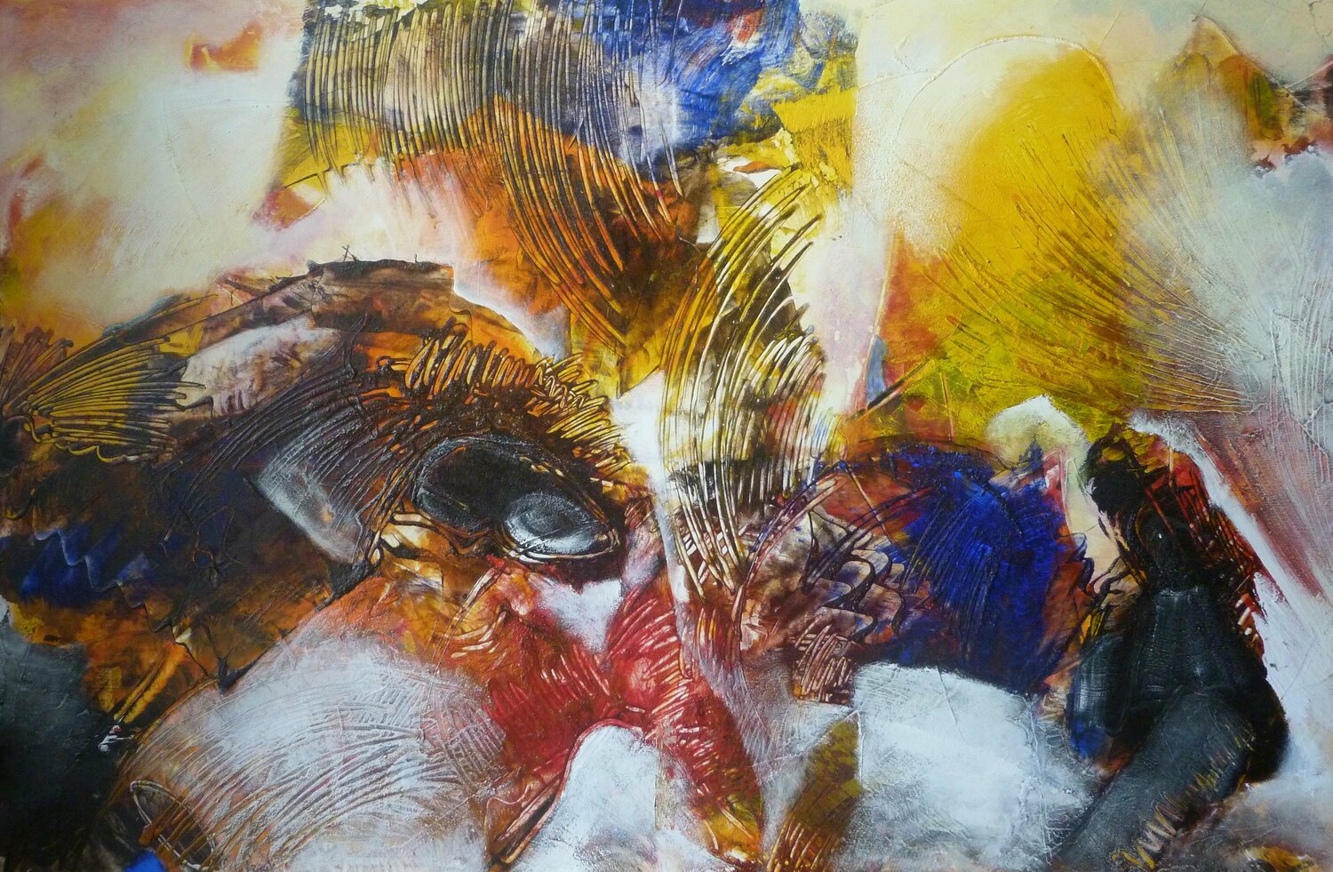 Turbulences de Pierre Le Preux (2018): Pintura Acrílico, Pigmento en ...