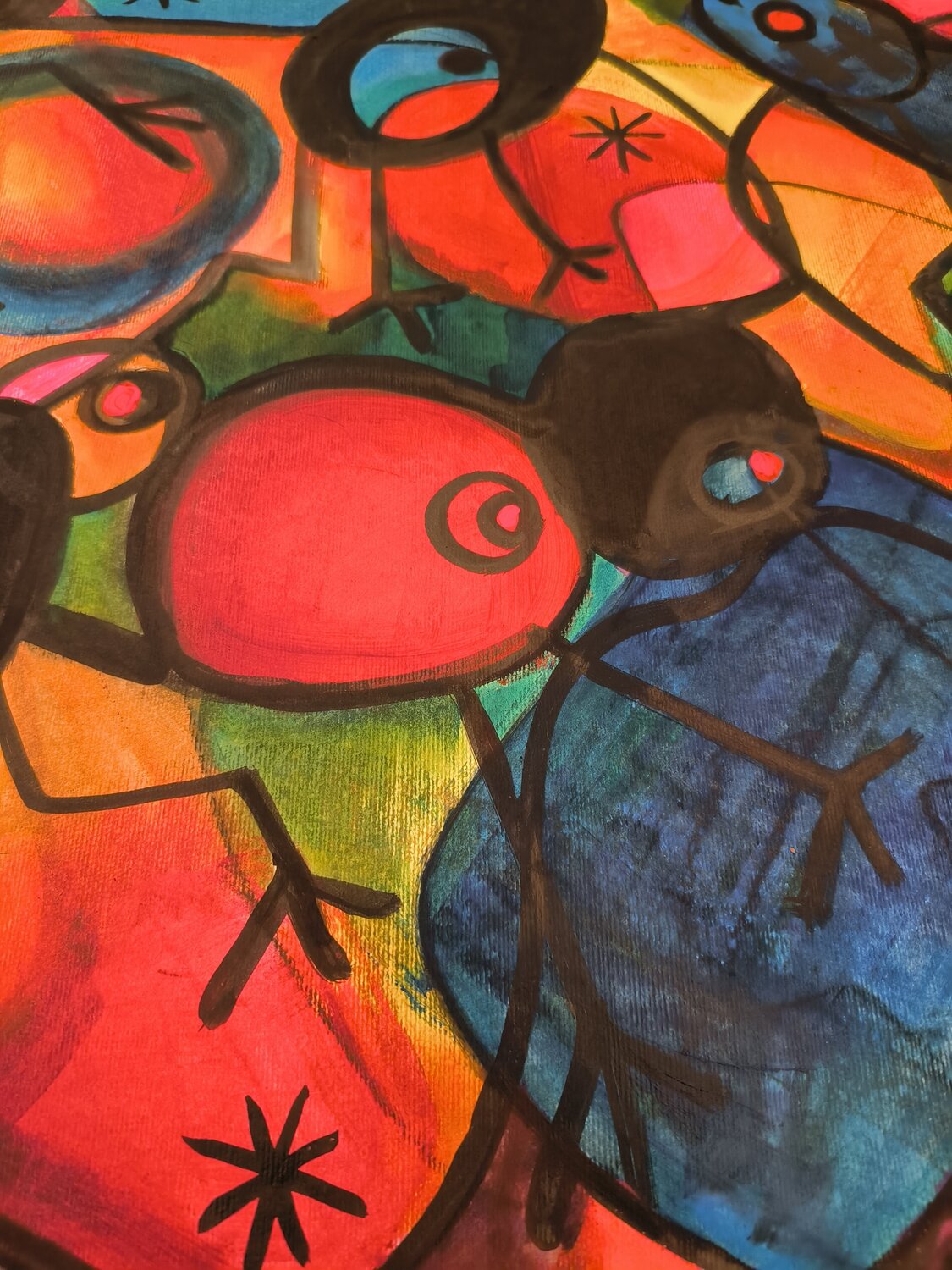 Trying to find a solution von Thia Path (2022): Andere Medien Acryl, Öl ...