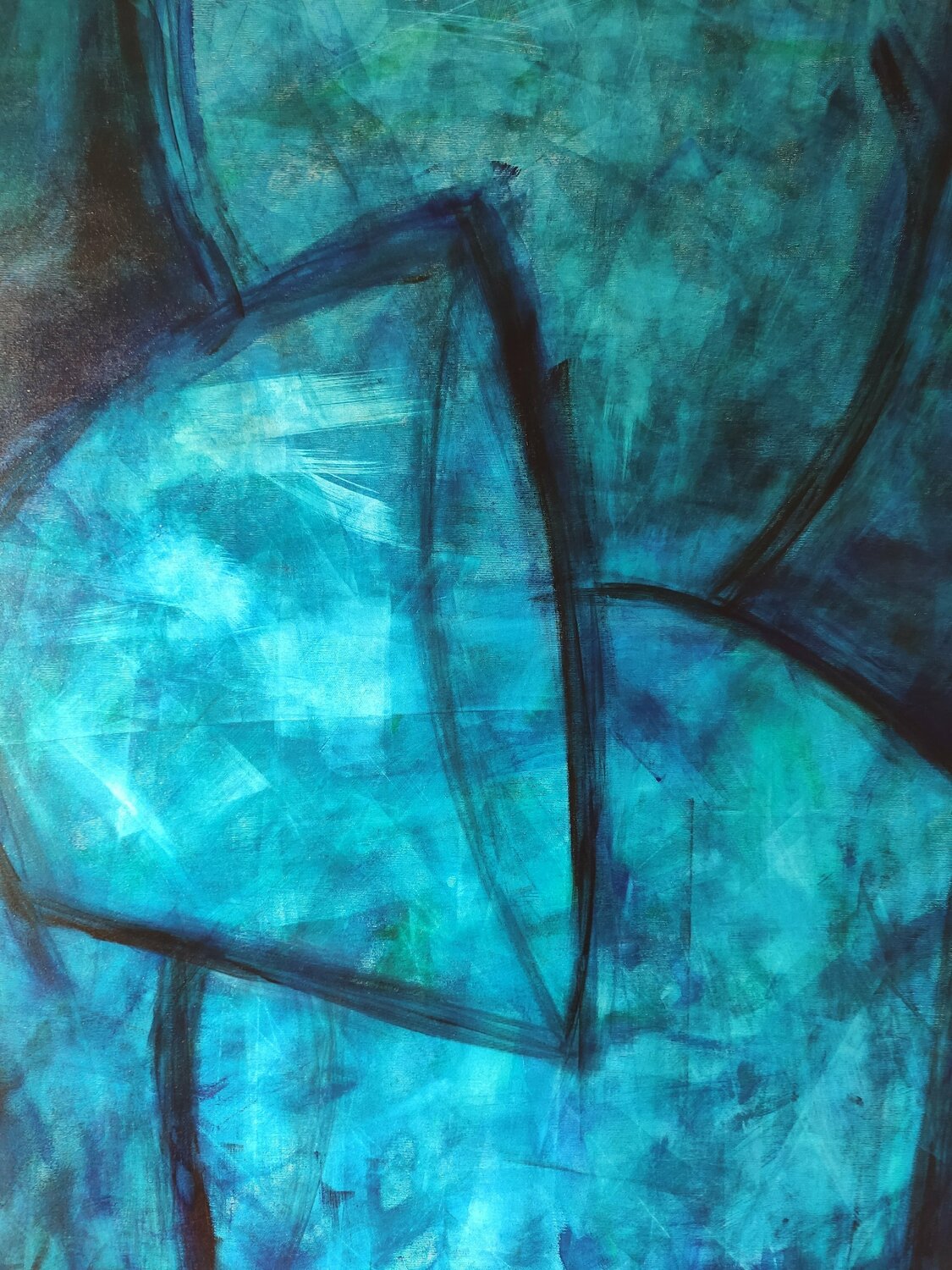 My Blue by Thia Path (2020) : Painting Acrylic on Canvas - SINGULART