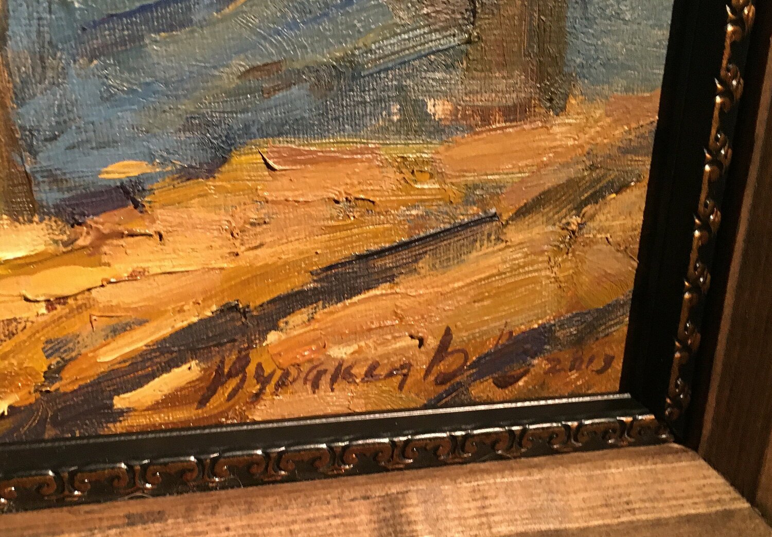 The Blue House. Flood. by Vasiliy Kuraksa (2019) : Painting Oil on ...