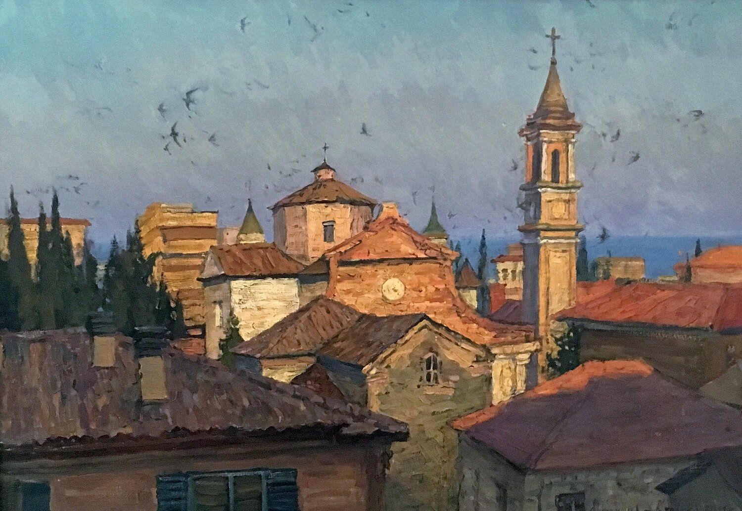 Grottammare by Vasiliy Kuraksa (2011) : Painting Oil on Canvas - Singulart