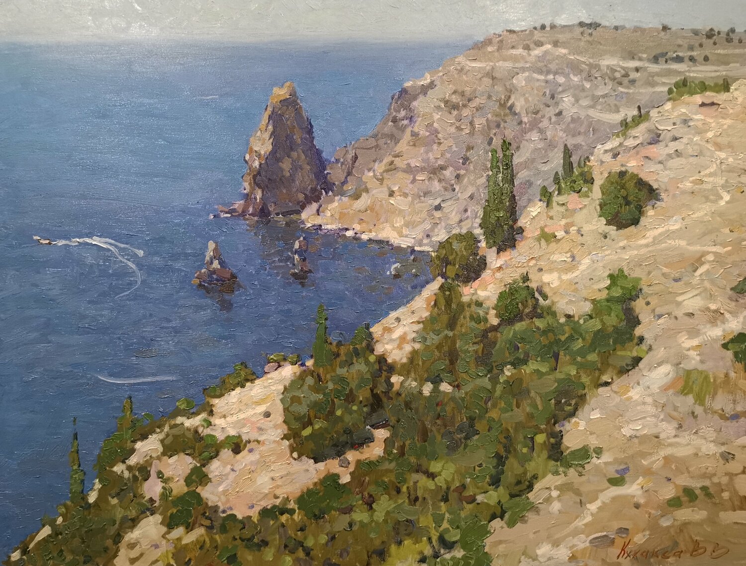 From the Top of the Cape by Vasiliy Kuraksa (2015) : Painting Oil on ...